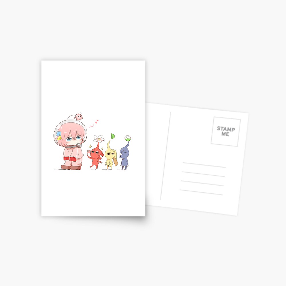 "Bocchi the Rock! Gotou Hitori and Pikmin Bandmates" Sticker for Sale ...