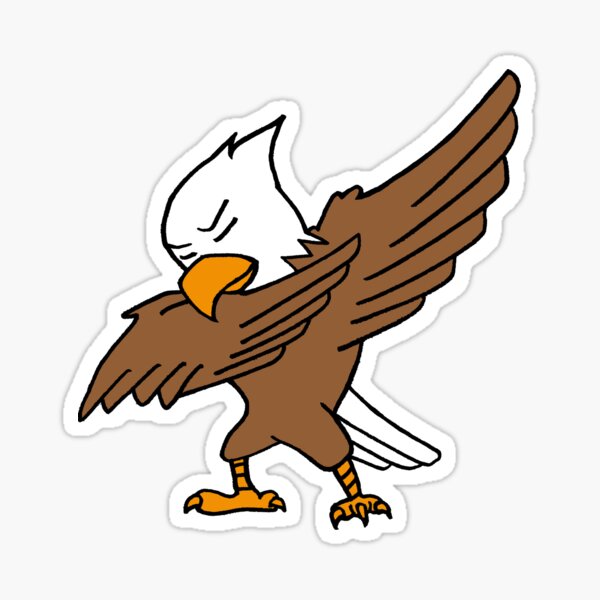 "Dabbing eagle" Sticker for Sale by Superhygh | Redbubble
