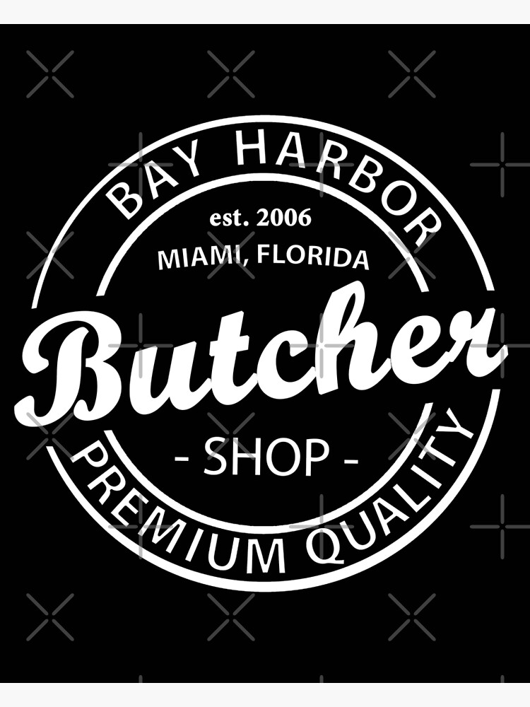 "Bay Harbor Butcher Shop [white]" Poster for Sale by red-leaf | Redbubble
