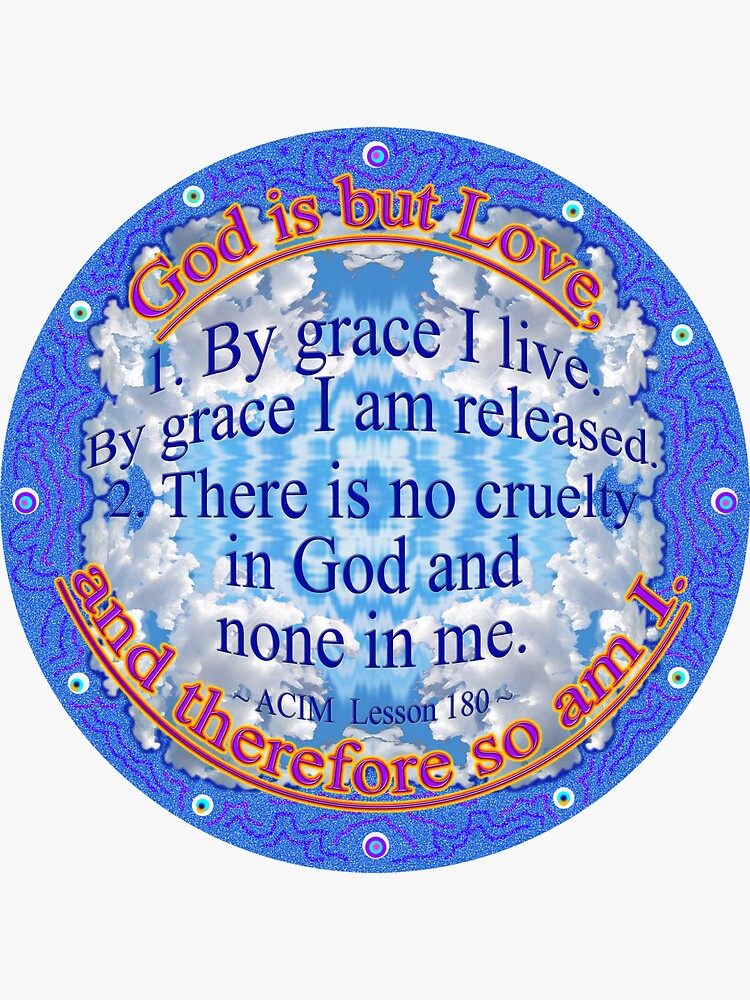 "ACIM Review LESSON 180" Sticker for Sale by ACIM-LOVE | Redbubble