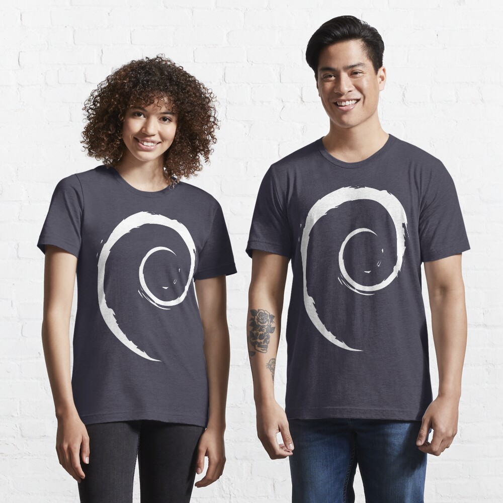 "Debian White" T-shirt for Sale by carcdr | Redbubble | debian t-shirts ...