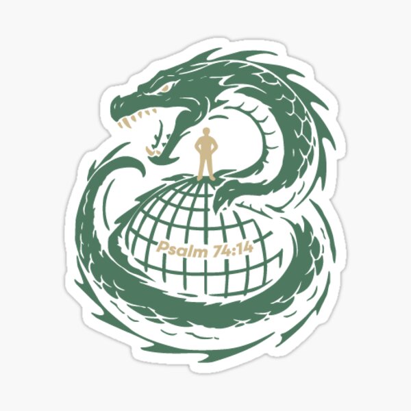 "Crush the Leviathan - Psalm 74:14" Sticker for Sale by Logwebb | Redbubble