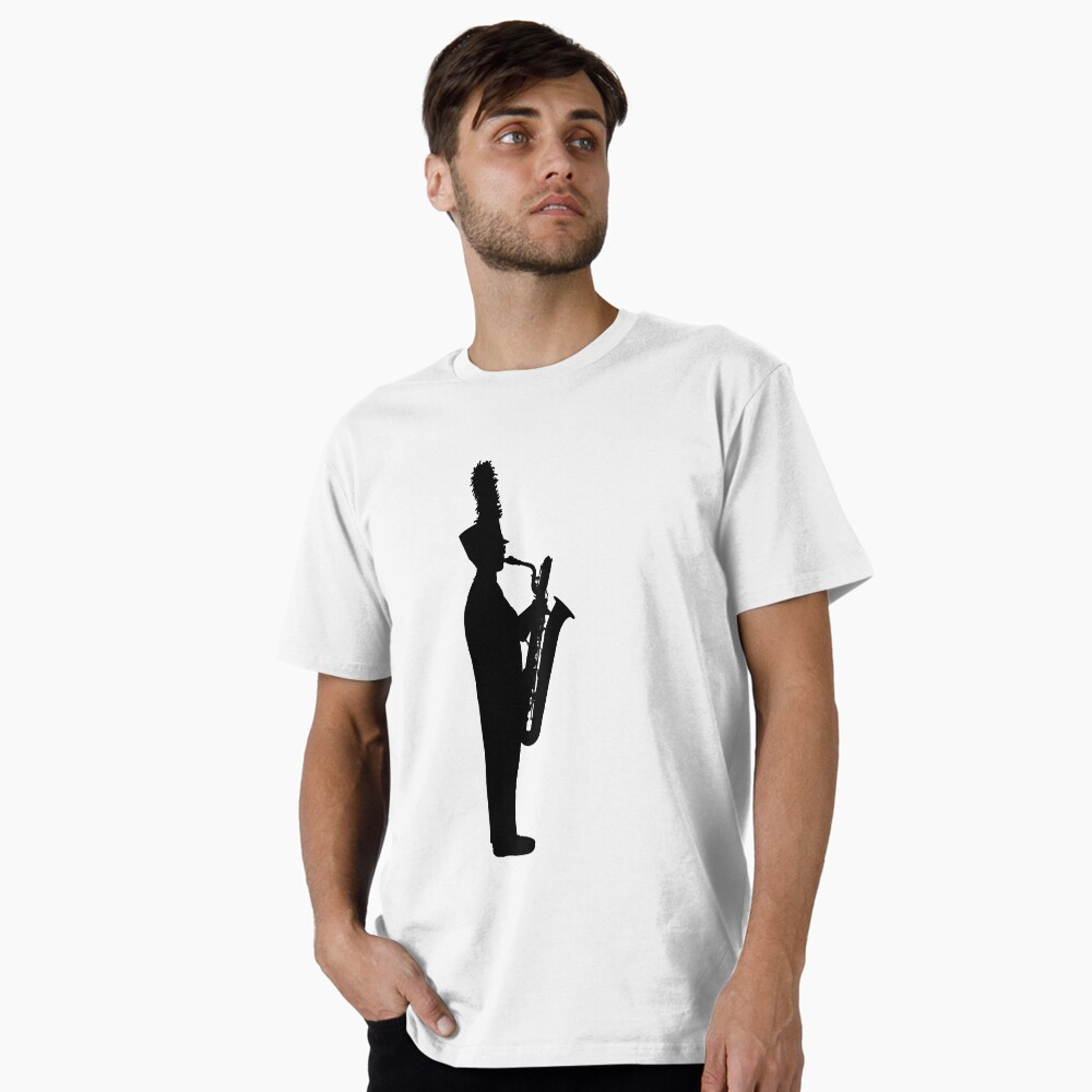 "Marching Band Bari Sax, Standing" Sticker for Sale by Vistascribe ...