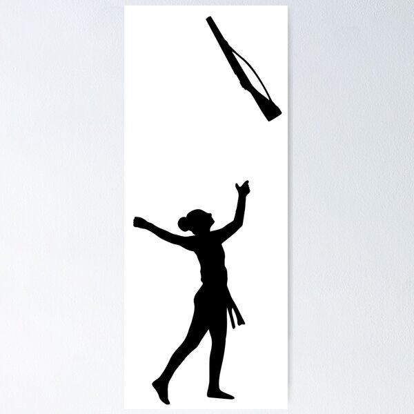 "Color Guard Rifle Toss" Poster for Sale by Vistascribe | Redbubble