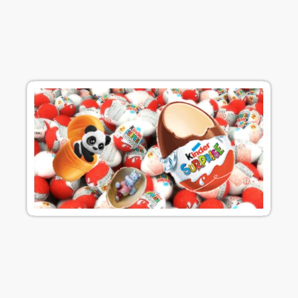 "Kinder surprise " Sticker for Sale by l0tusfl0wer | Redbubble