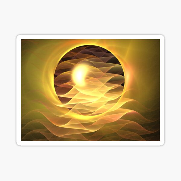 "Peach Eclipse Ribbons" Sticker for Sale by KimSyOk | Redbubble