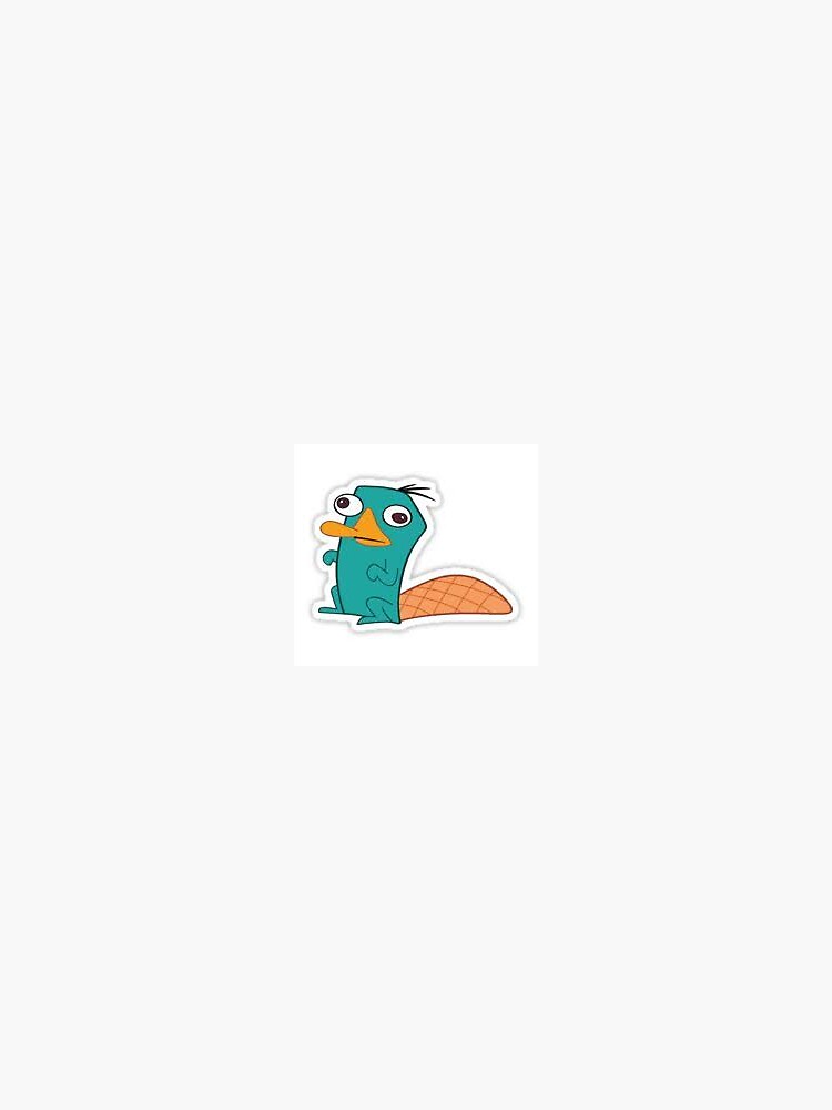 "perry the platypus " Sticker for Sale by kaatieash | Redbubble