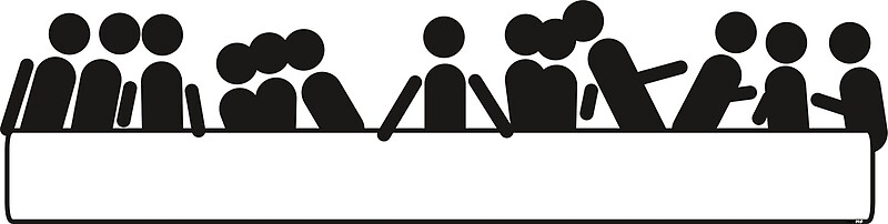"Art as a pictogram: The Last Supper" by MaxSchu | Redbubble