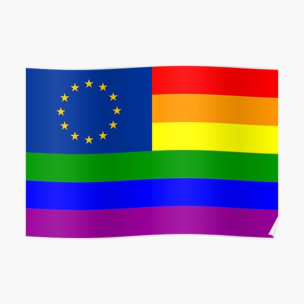 Europe Pride Flag Wall Art | Redbubble