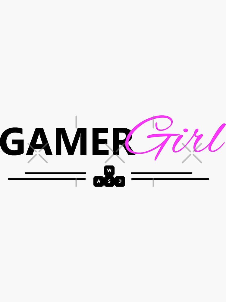 "gamer girl white edition" Sticker for Sale by yourgeekside | Redbubble