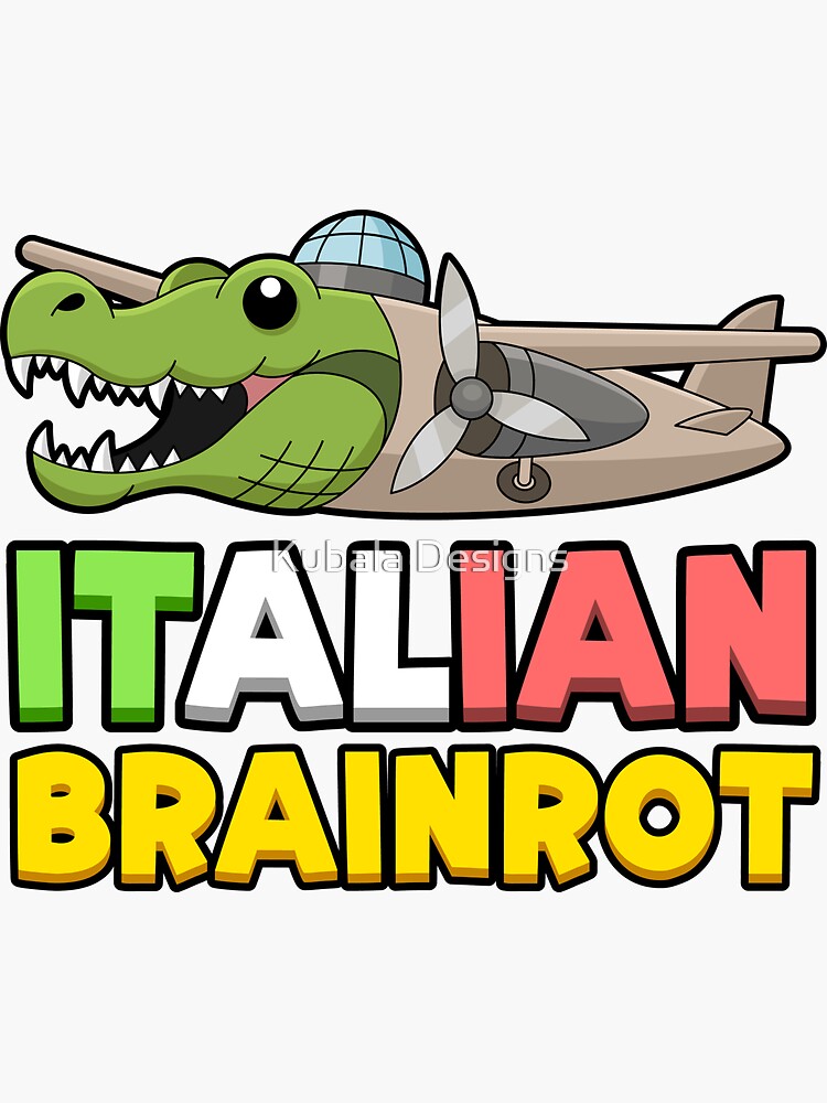 "Italian Brainrot Bombardiro Crocodilo" Sticker for Sale by Darcekar ...