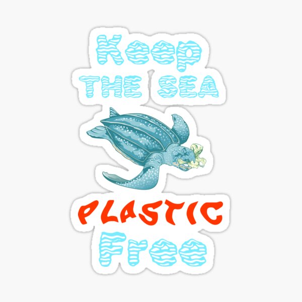 "Plastic Pollution" Sticker for Sale by miniverdesigns | Redbubble