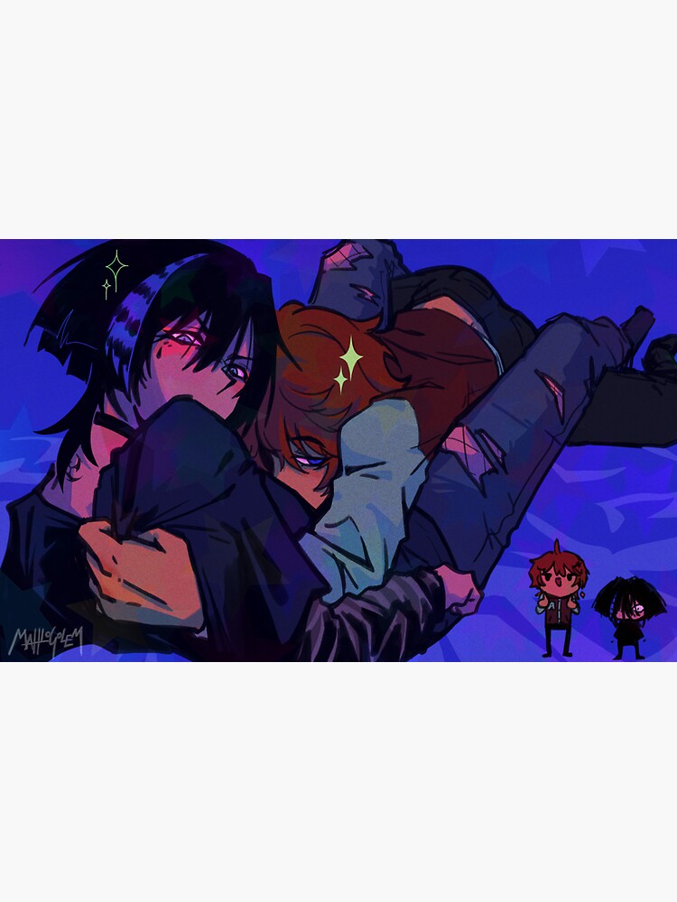 "Emo x Jock" Sticker for Sale by MahloGolem | Redbubble