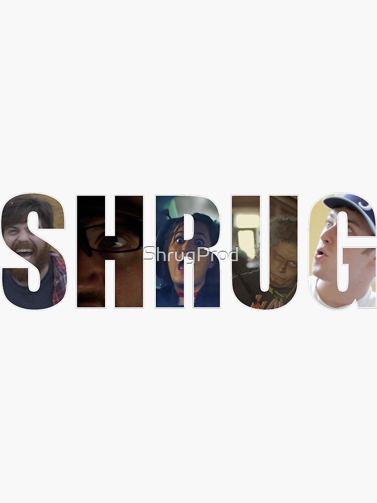 "SHRUG - Team Logo" Sticker for Sale by ShrugProd | Redbubble