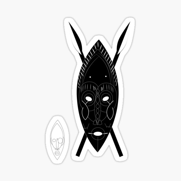 "African Masks" Sticker for Sale by Rhashid | Redbubble