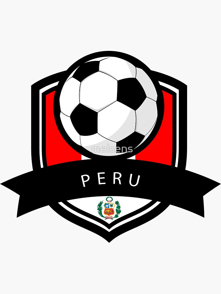 Peru Soccer Logo Soccer Flag Peru" Sticker For Sale By Melsens