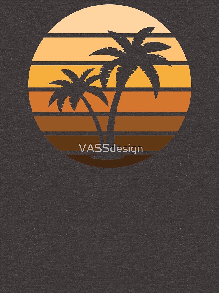 "1980's Retro Miami Sunset" T-shirt by VASSdesign | Redbubble