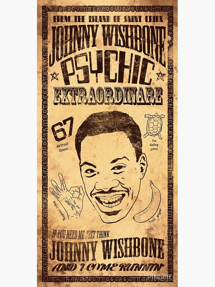 "Johnny wishbone advert " Poster by PINGriff | Redbubble