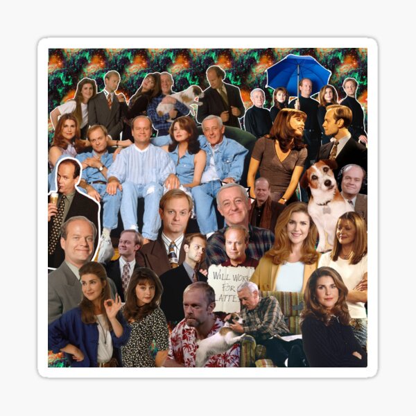 "frasier collage" Sticker by aluap106 | Redbubble
