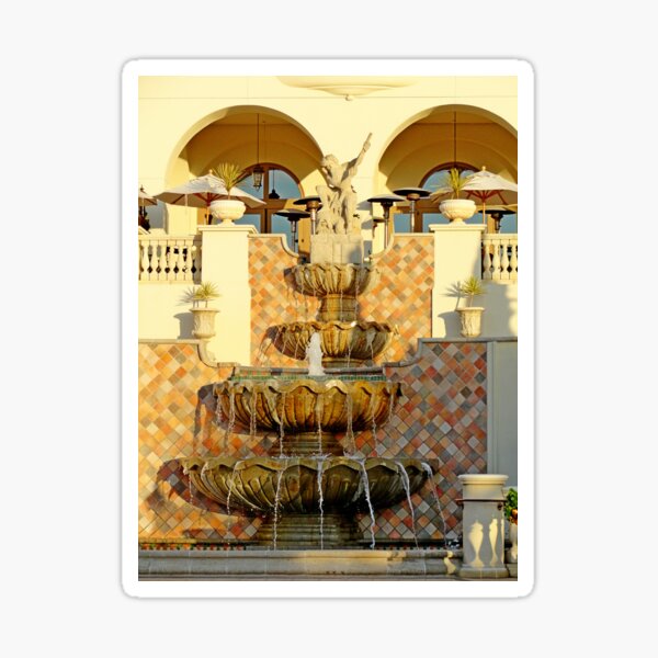 "Orange County Fountain " Sticker by bobmeyers | Redbubble