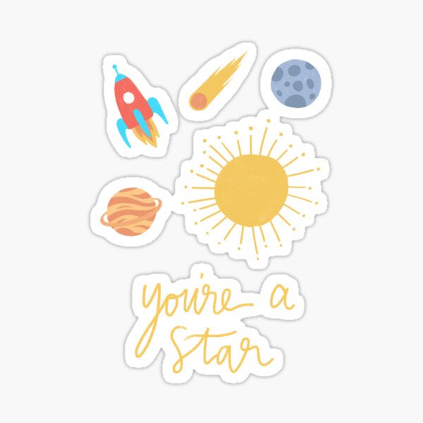 "You're A Star" Sticker for Sale by hellobubblegum | Redbubble