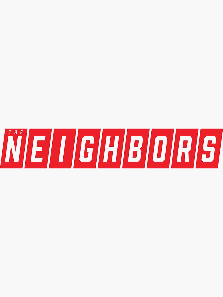 "The Neighbors Band Mailbox Type Style Logo" Sticker for Sale by ...