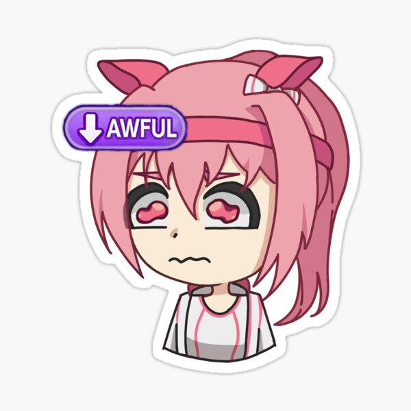 "Awful Mood Haru | Umamusume" Sticker for Sale by YujaSoda | Redbubble