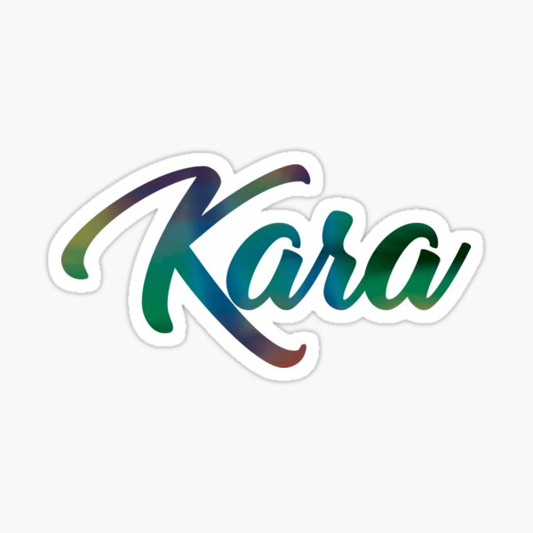 "Kara" Sticker for Sale by xRadicalRainbow | Redbubble