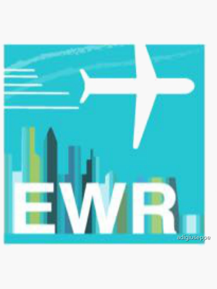 "EWR Airport" Sticker for Sale by adigiuseppe | Redbubble