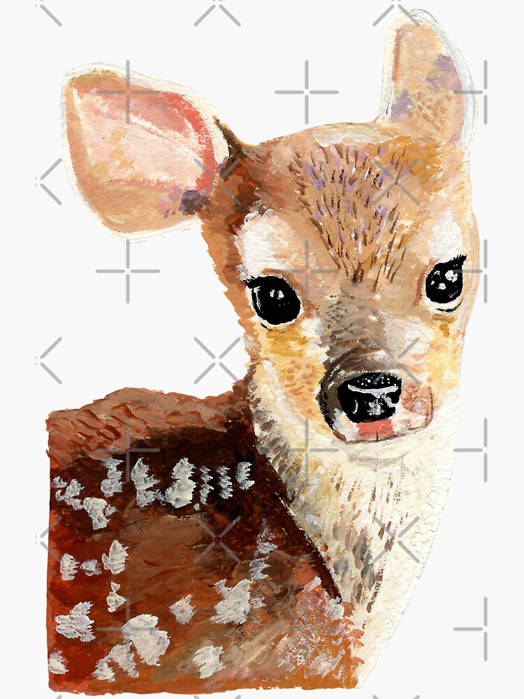 "Baby Deer" Sticker for Sale by ellietography | Redbubble