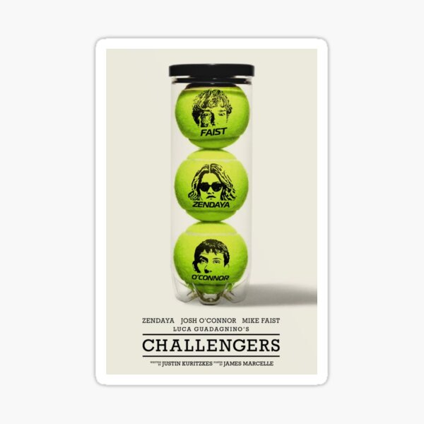 "CHALLENGERS POSTER" Sticker by ivytsm | Redbubble