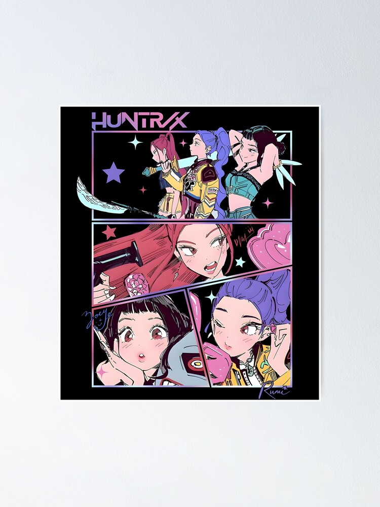"HUNTR/X - HUNTRIX Kpop Demon Hunter Girl Group – Rumi Zoey Jinu KDPh ...