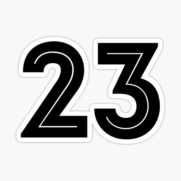 Number 23 Stickers | Redbubble