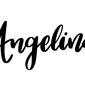 " Angelina " Sticker for Sale by ellietography | Redbubble