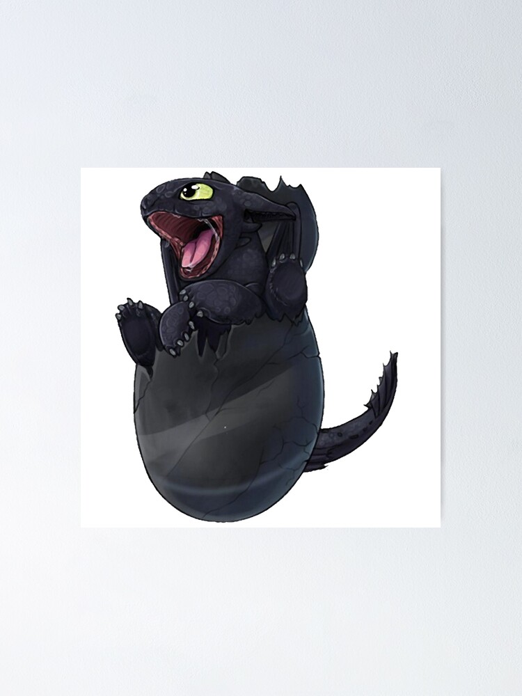 "Toothless Egg" Poster for Sale by Meow-Baby3 | Redbubble