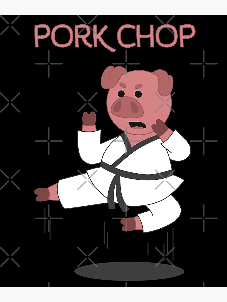 "Porkchop Karate - Martial Arts Pig" Photographic Print for Sale by ...