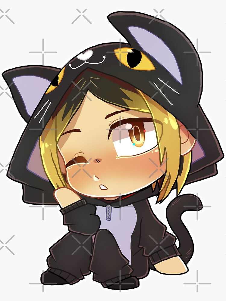 "Kenma Kozume- Chibi Onesie Haikyuu" Sticker by Oomanagarcha | Redbubble