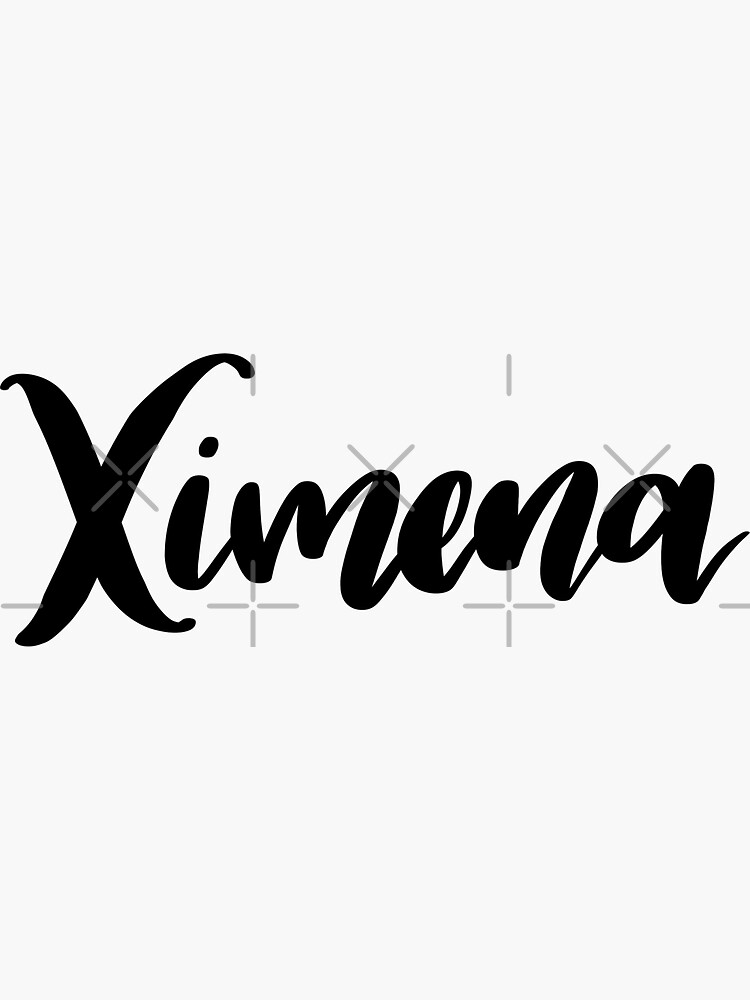 "Ximena " Sticker for Sale by ellietography | Redbubble
