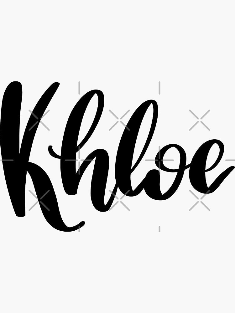 "Khloe " Sticker for Sale by ellietography | Redbubble