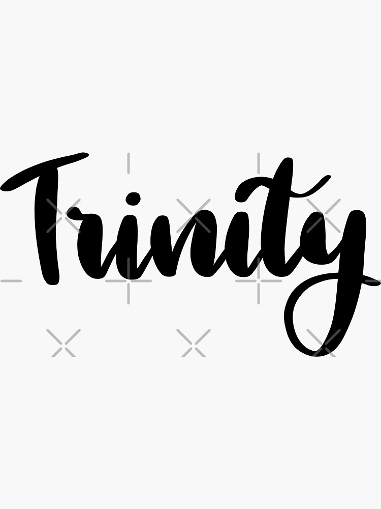 "Trinity " Sticker for Sale by ellietography | Redbubble