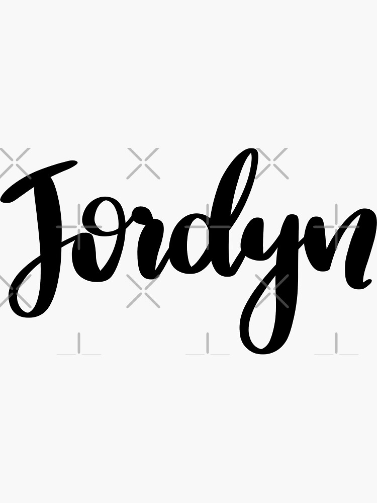 "Jordyn " Sticker for Sale by ellietography | Redbubble