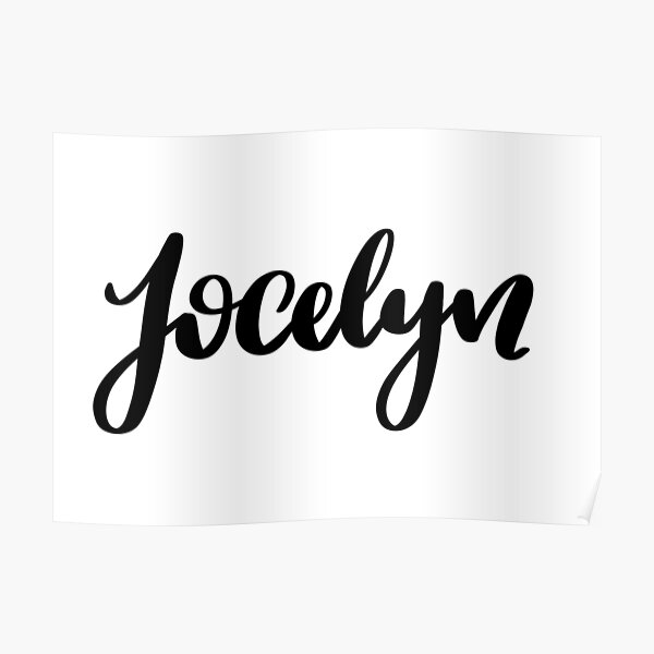 "Jocelyn " Poster by ellietography | Redbubble