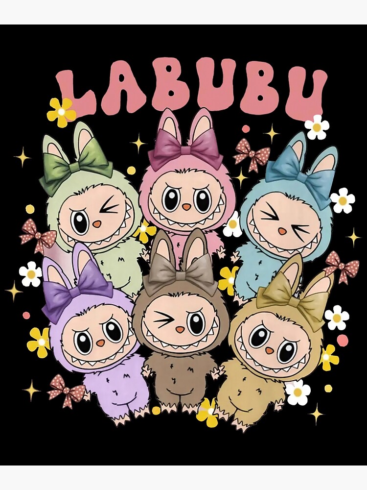 "Labubu Cute Cartoon Dolls Anime Chibi Style" Poster for Sale by ...