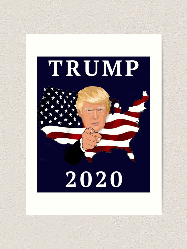 "Donald Trump 2020 Campaign" Art Print for Sale by victoriashel | Redbubble