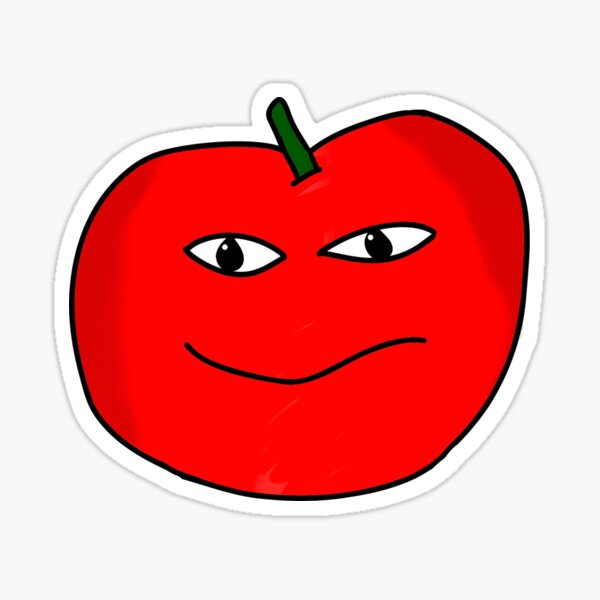 "Apple" Sticker for Sale by AbetheStickers | Redbubble