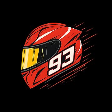 "Marc Márquez 93 Helmet – Ducati Racing Tribute" Sticker for Sale by ...