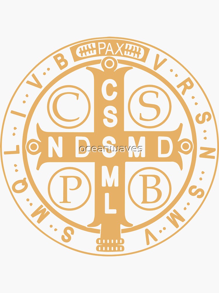 "Saint Benedict Catholic Religious Gifts" Sticker for Sale by ...