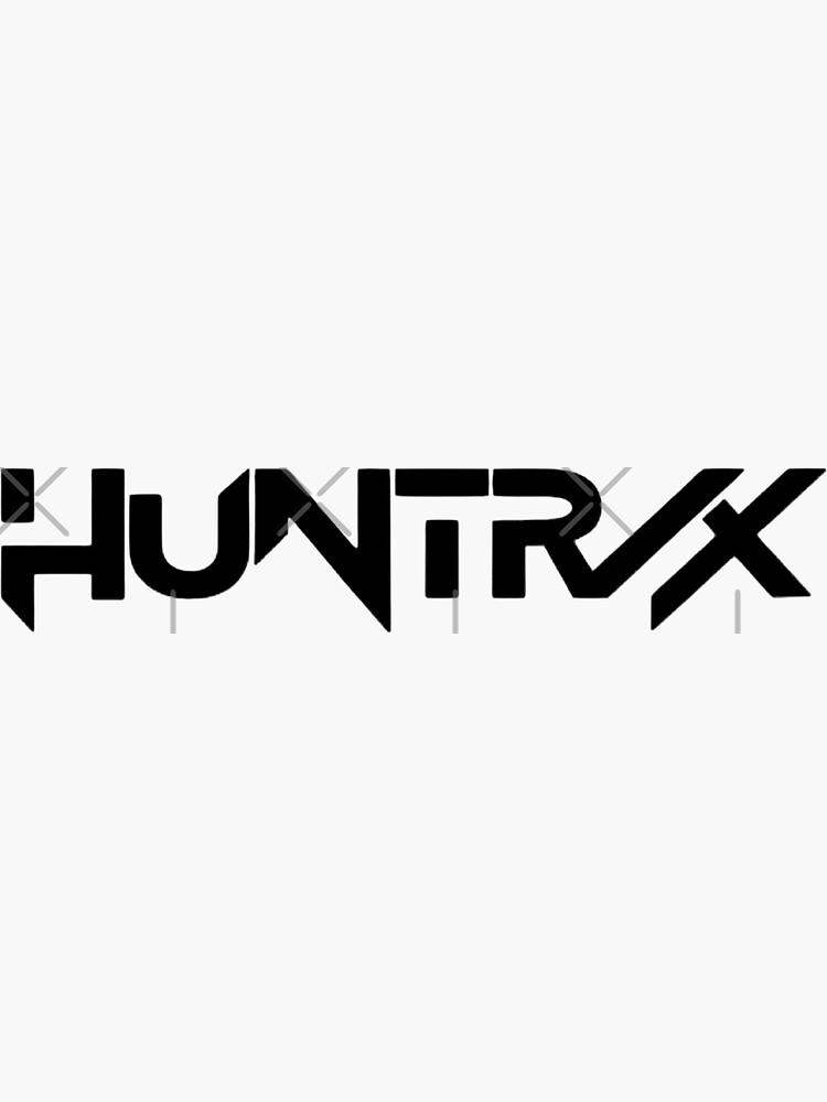"Huntr/x Logo - Plain White" Sticker for Sale by AstroAppa | Redbubble