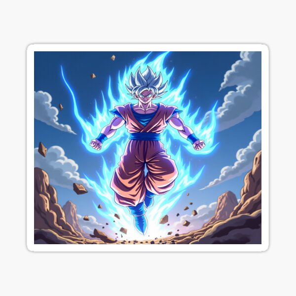 "Goku Ultra Instinct – Divine Warrior Beyond Limits." Sticker by Ralek ...