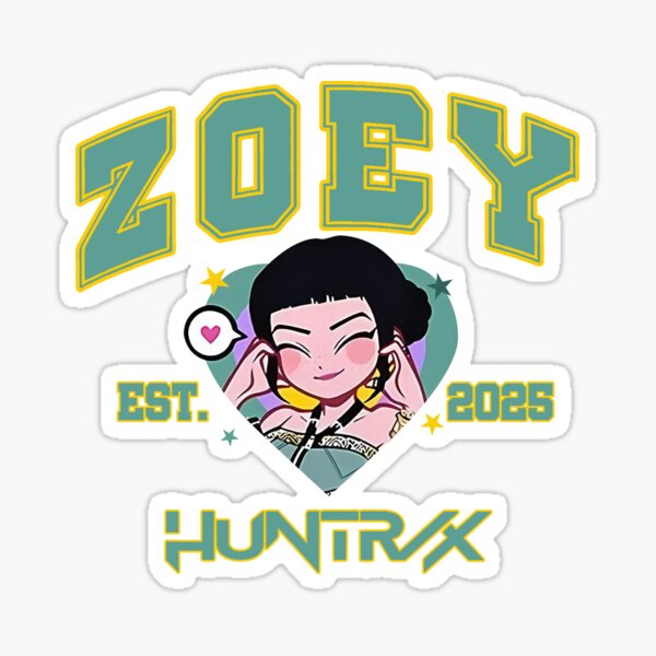"ZOEY HUNTR/X - HUNTRIX Kpop Demon Hunters " Sticker for Sale by ...